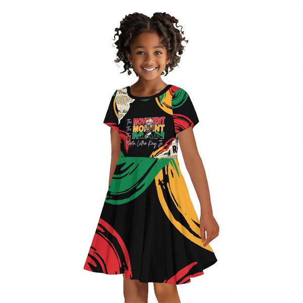 Remembering The Legacy Of MLK Kid Short Sleeve Dress by AfricanPride ...