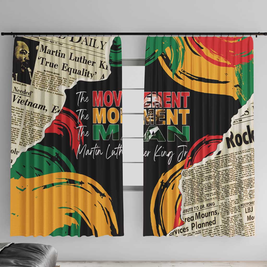 Remembering The Legacy Of MLK Window Curtain by AfricanPride