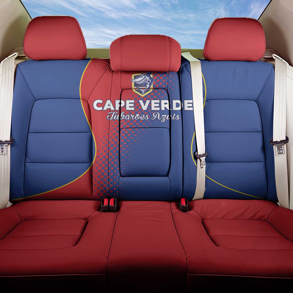 Cape Verde Football Back Car Seat Cover Blue Sharks Make History by ...