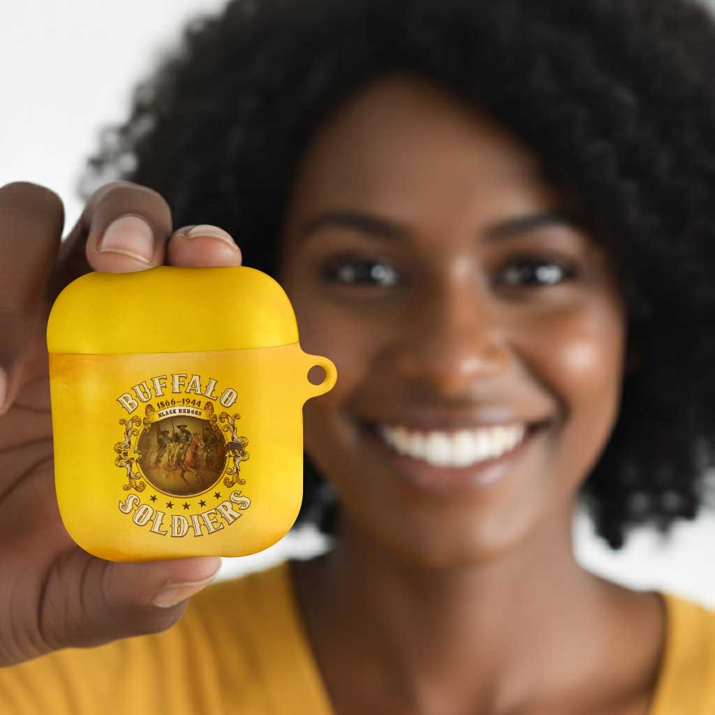 Honor Buffalo Soldiers AirPods Case African American Cavalry Yellow ...