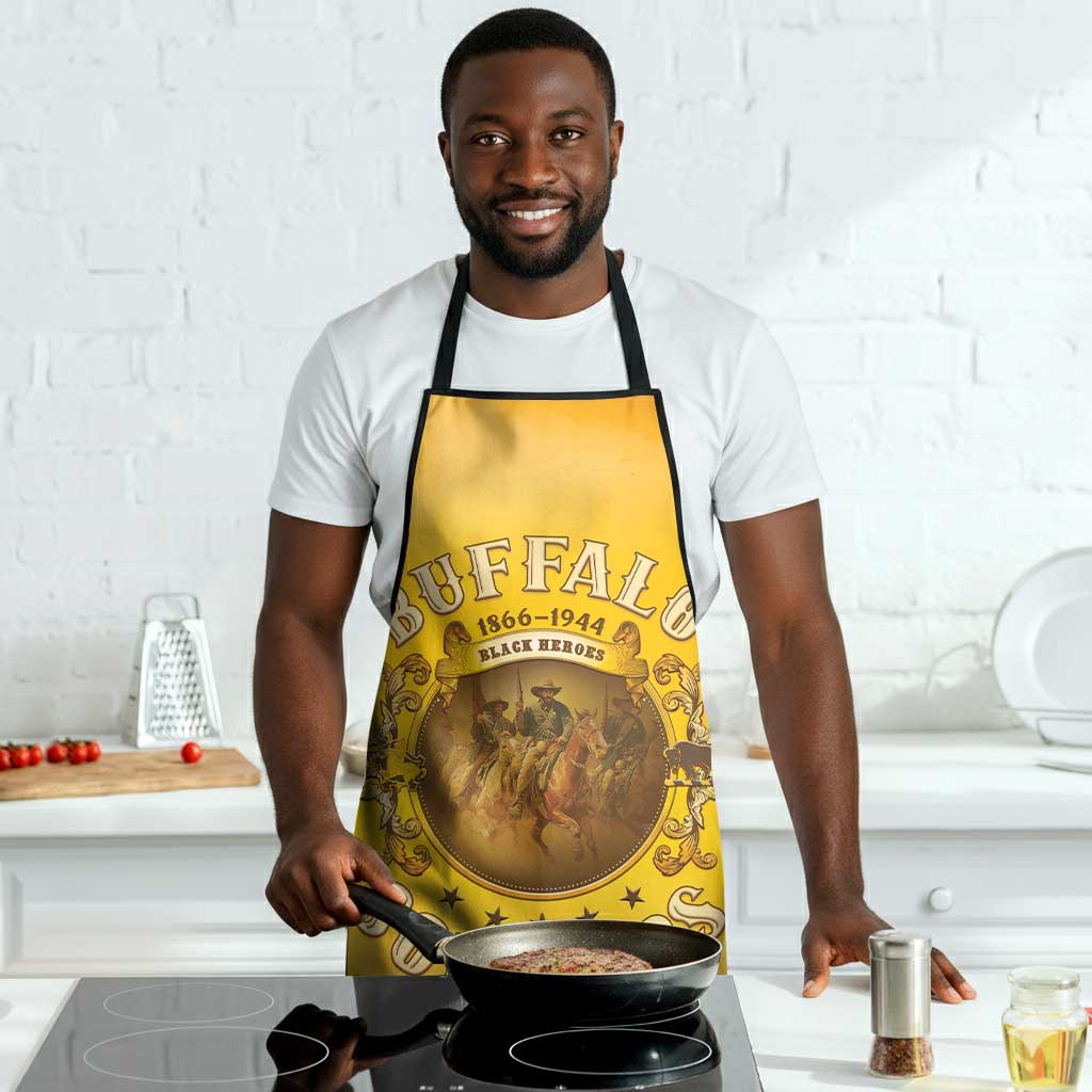 Honor Buffalo Soldiers Apron African American Cavalry Yellow Version by ...