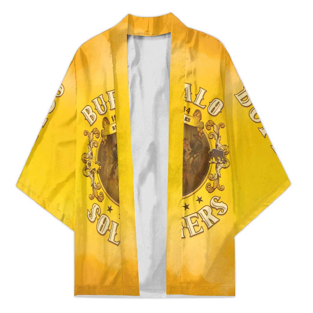 Honor Buffalo Soldiers Kimono African American Cavalry Yellow Version ...