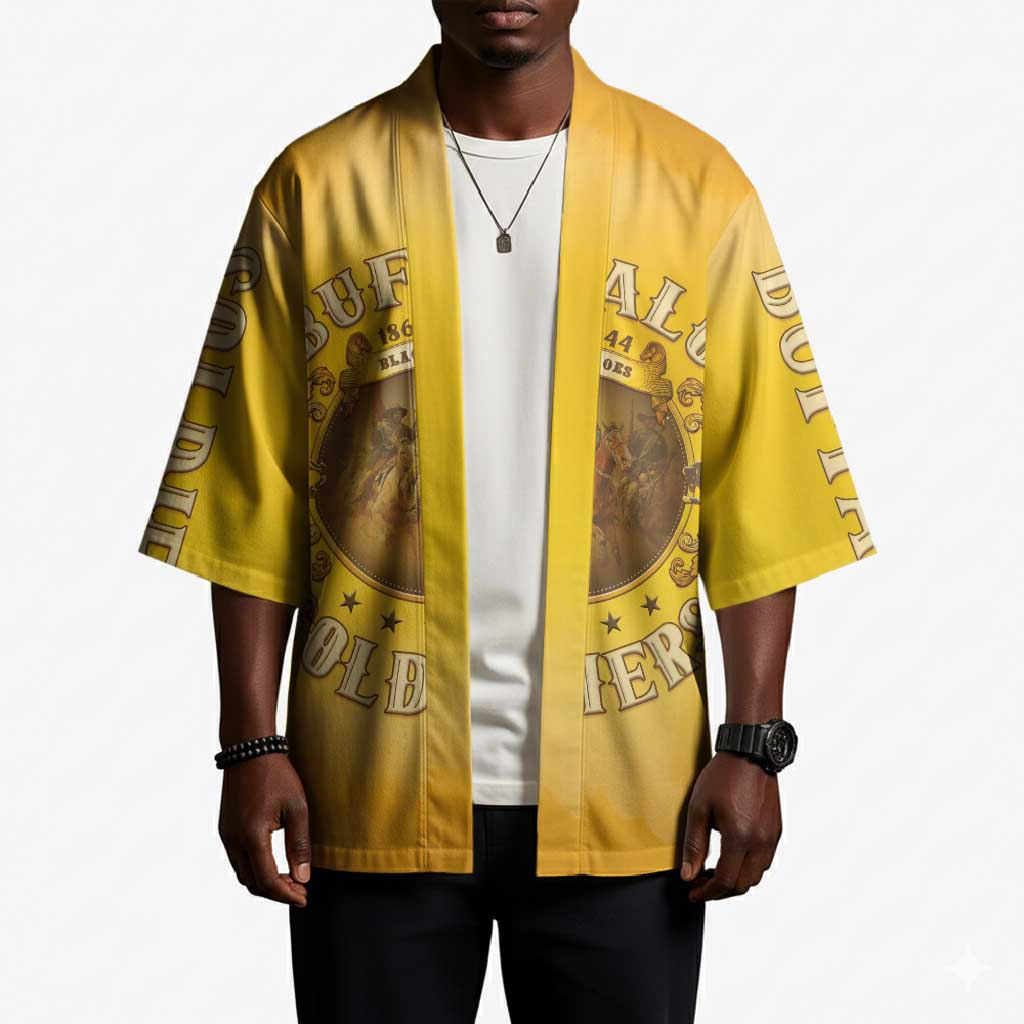 Honor Buffalo Soldiers Kimono African American Cavalry Yellow Version ...