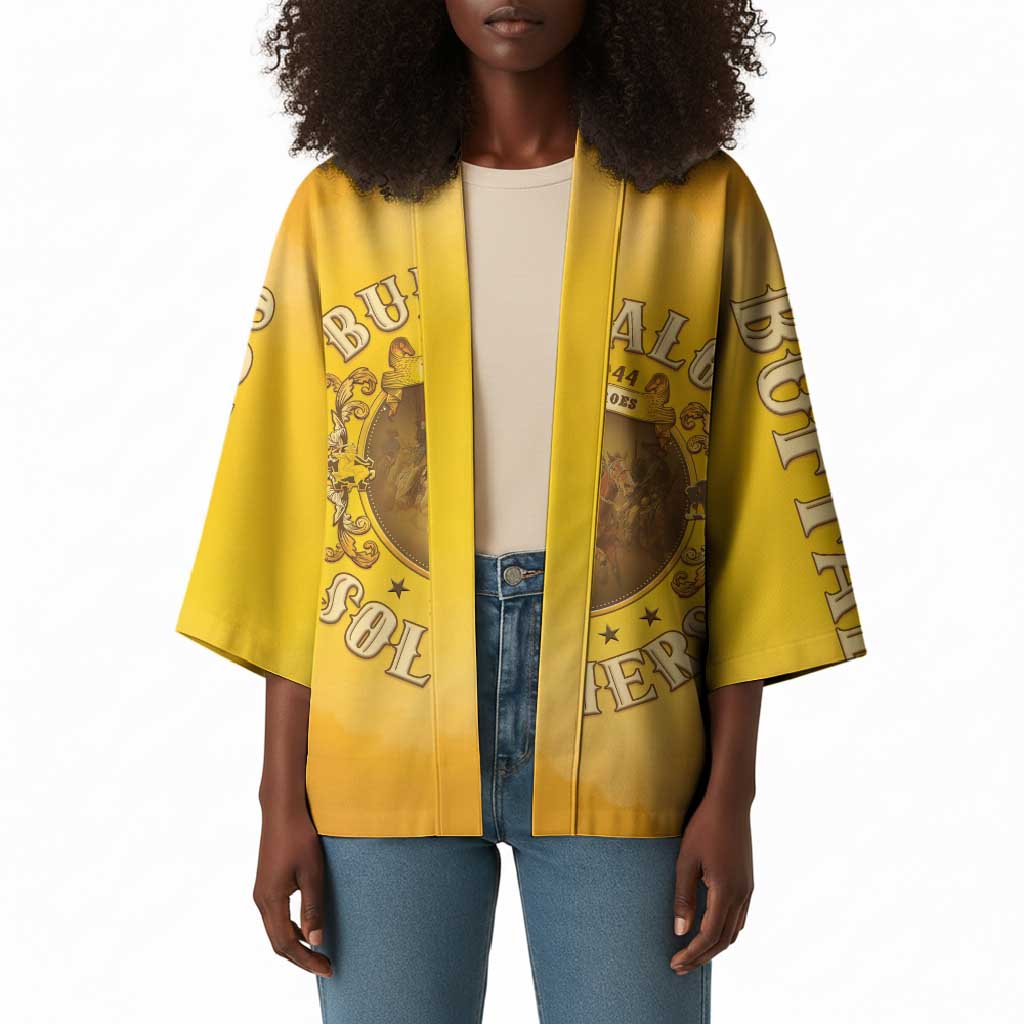Honor Buffalo Soldiers Kimono African American Cavalry Yellow Version ...