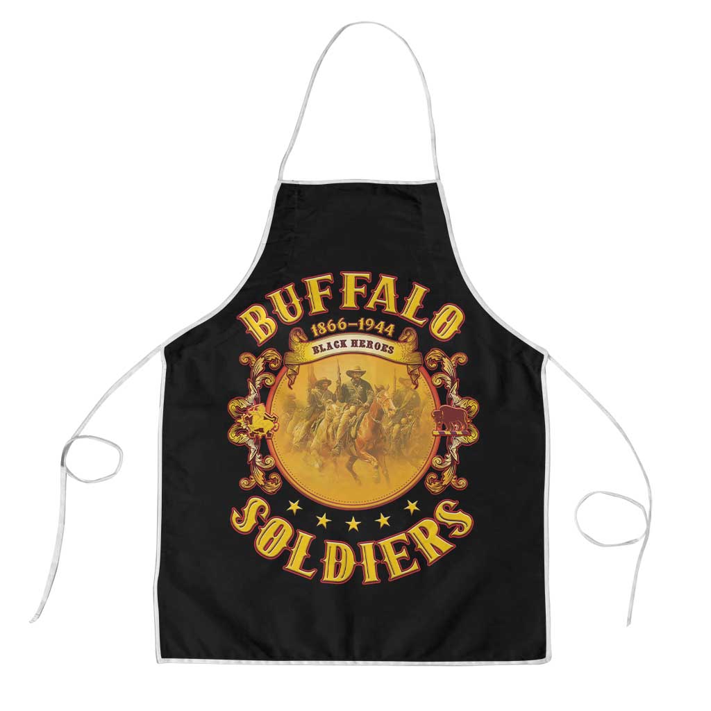 Honor Buffalo Soldiers Apron African American Cavalry Black Version by ...