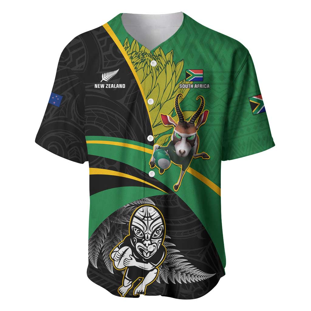 Custom New Zealand And South Africa Rugby Baseball Jersey 2023 ...