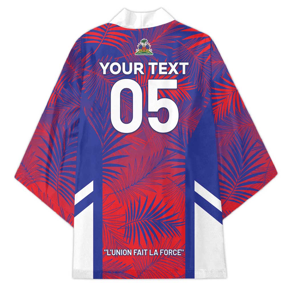 Custom Les Grenadiers Haiti Football Kimono Tropical Vibes by African Pride
