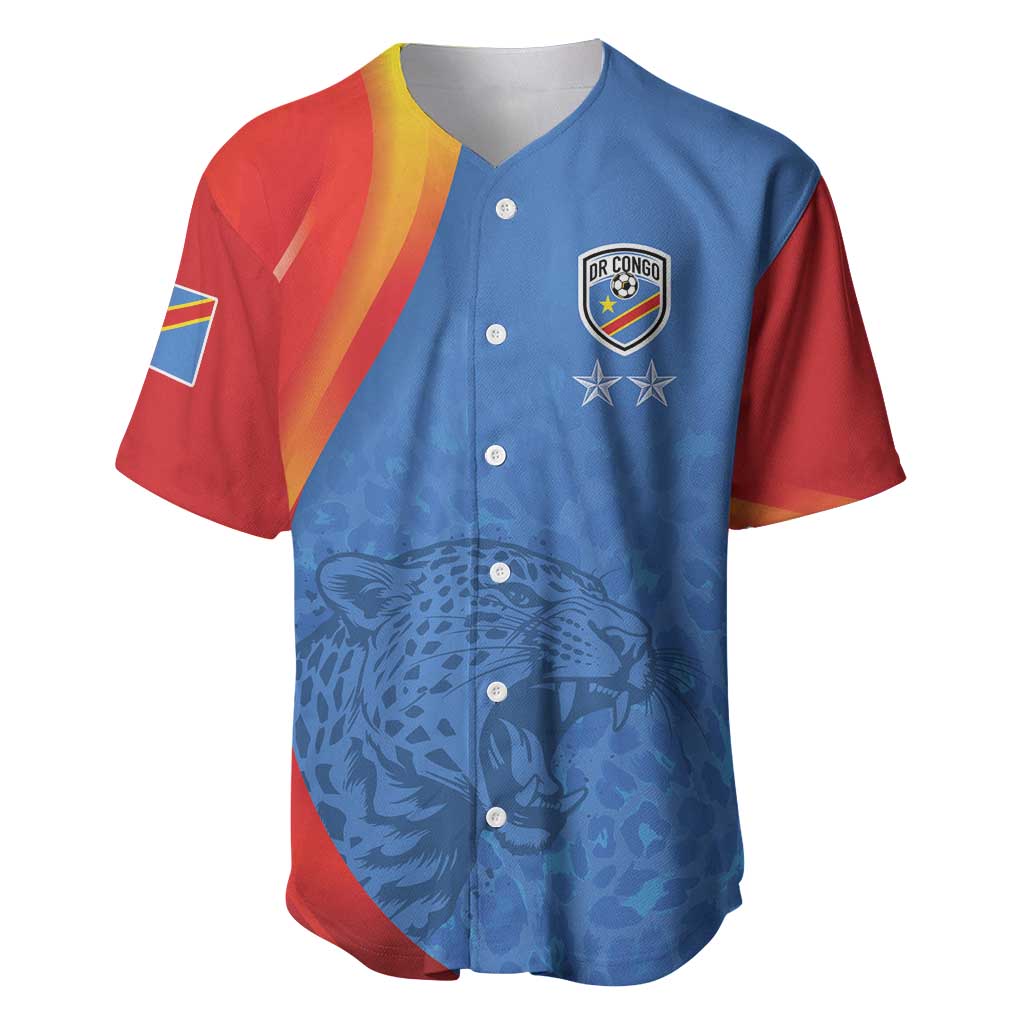 DR Congo Football 2026 Custom Baseball Jersey Les Leopards - Glory Upon ...