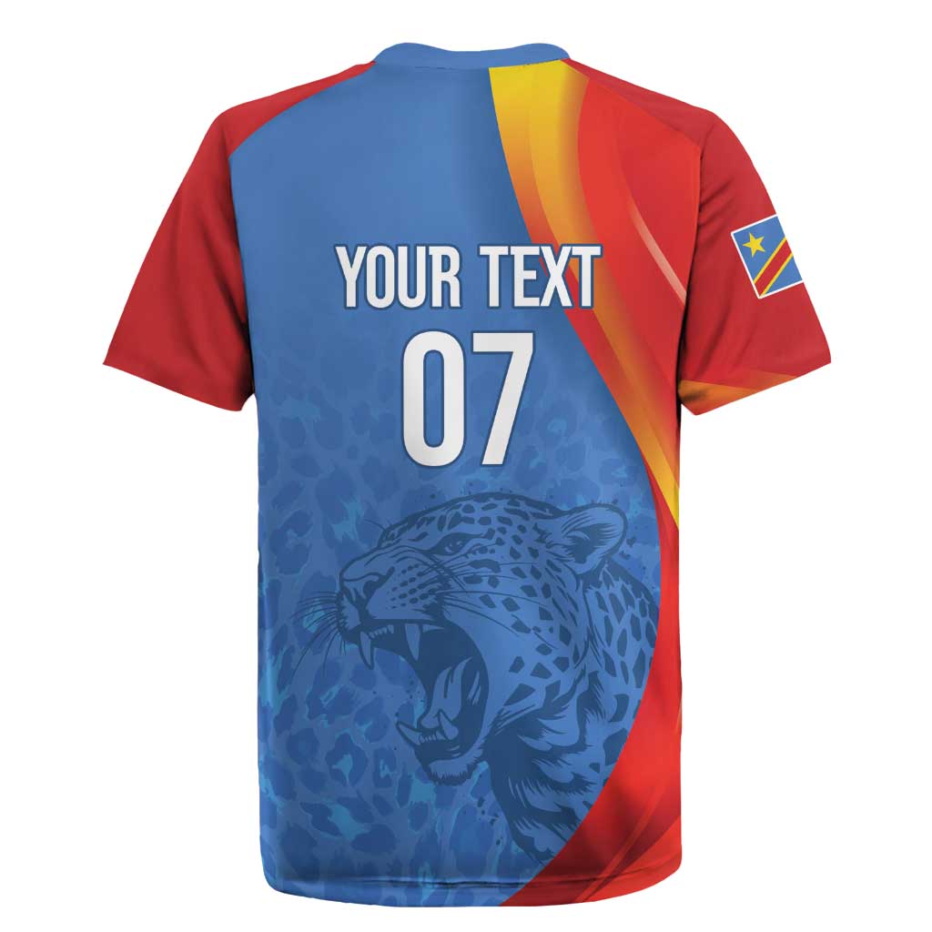 DR Congo Football 2026 Custom Rugby Jersey Les Leopards - Glory Upon ...