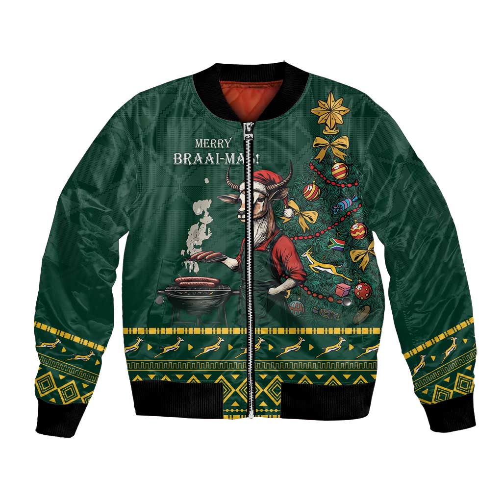 Personalised South Africa Bomber Jacket Springbok Christmas Braai by ...