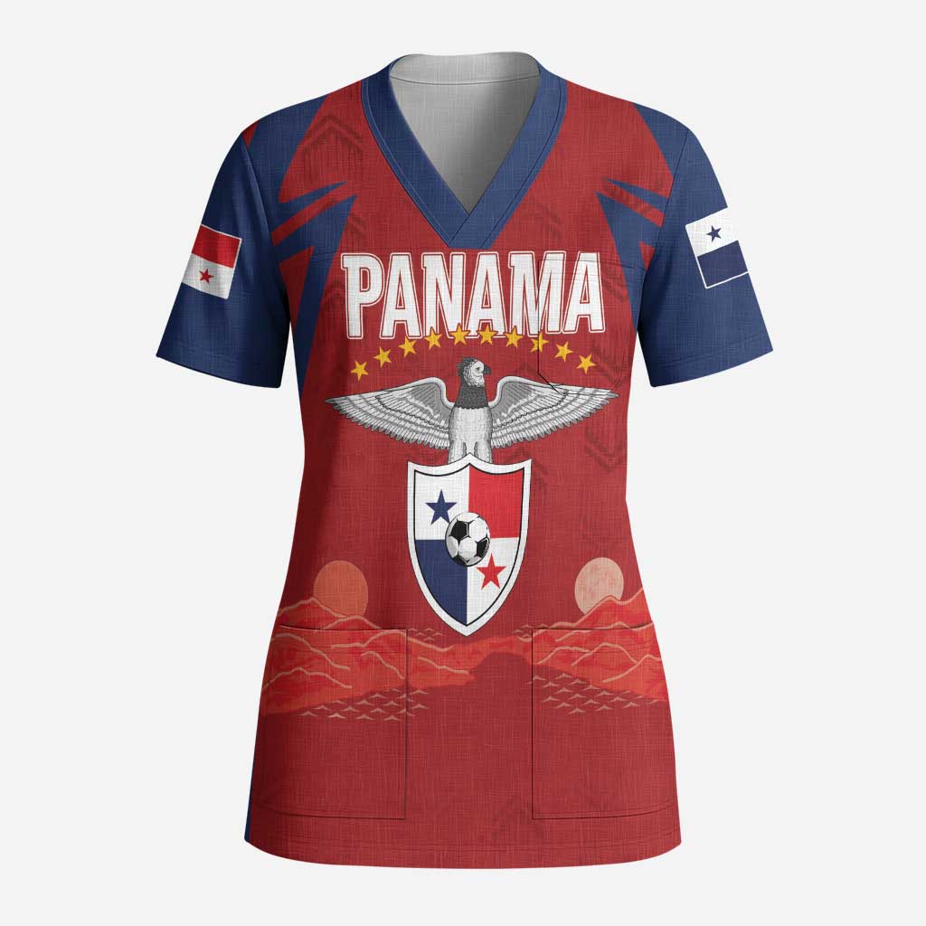 Afro-Panama Football 2026 Custom Scrub Top La Marea Roja Making History ...