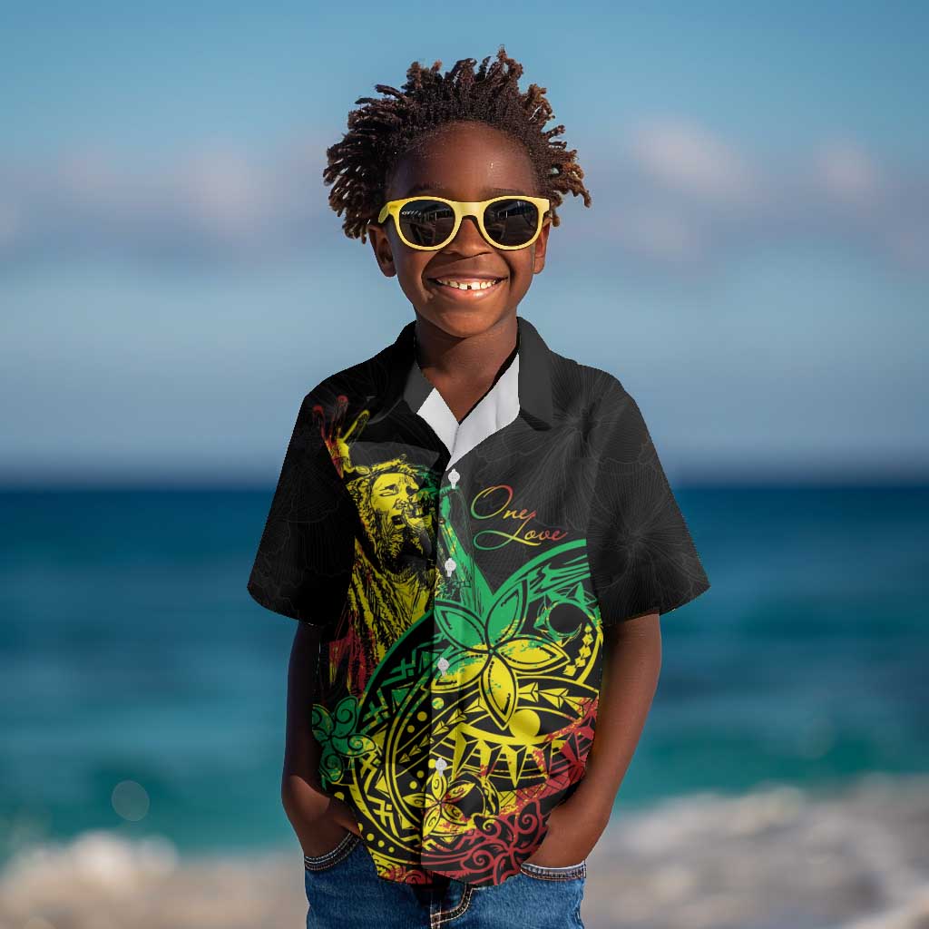 Personalised Jawaiian Reggae Kid Hawaiian Shirt Afro-Polynesian Style ...