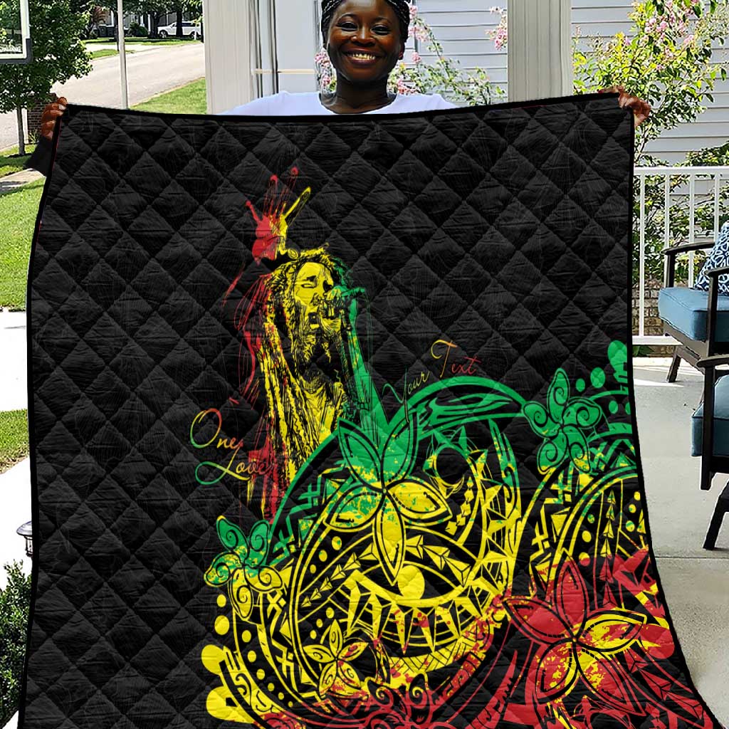 Personalised Jawaiian Reggae Quilt Afro-Polynesian Style by AfricanPride