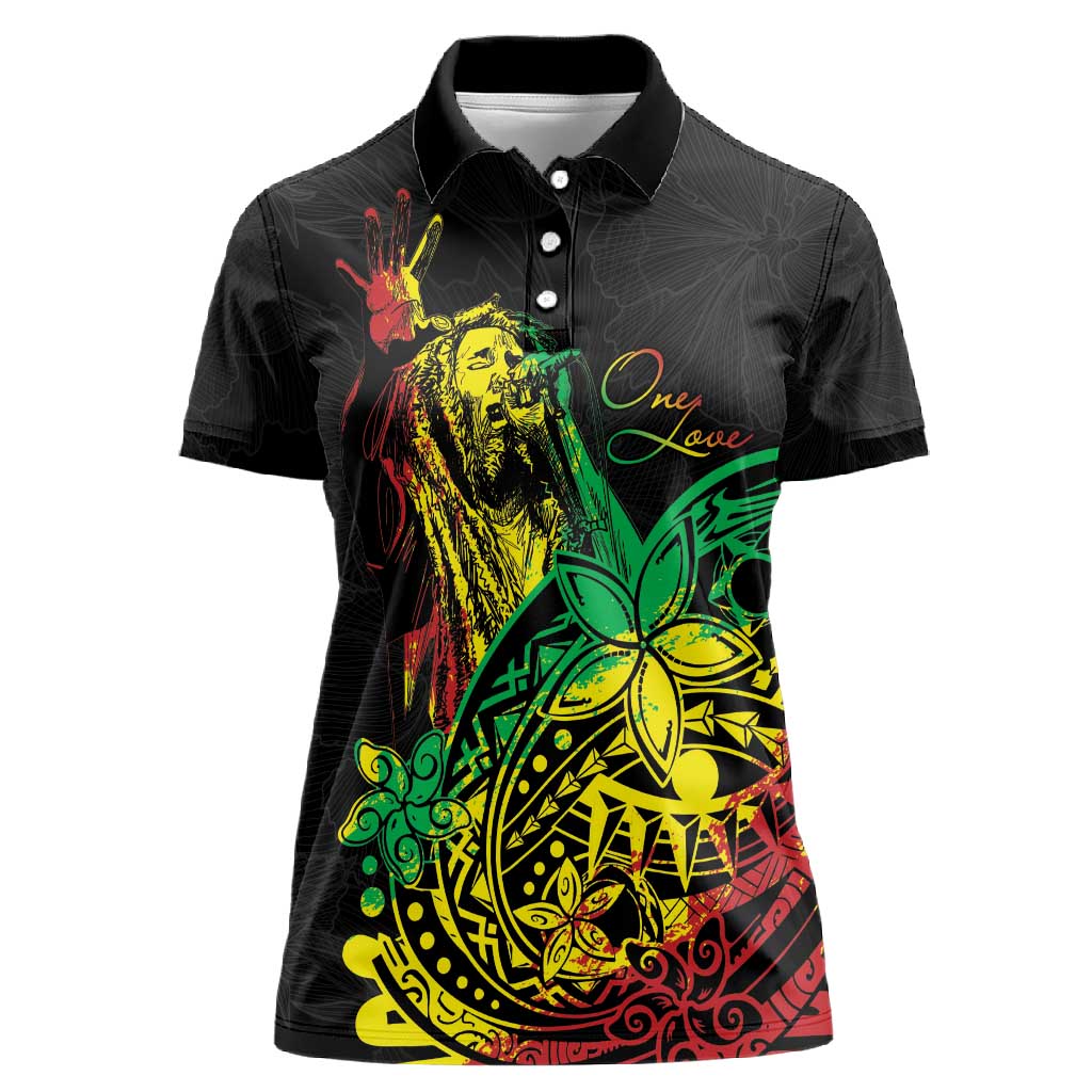 Personalised Jawaiian Reggae Women Polo Shirt Afro-Polynesian Style by ...