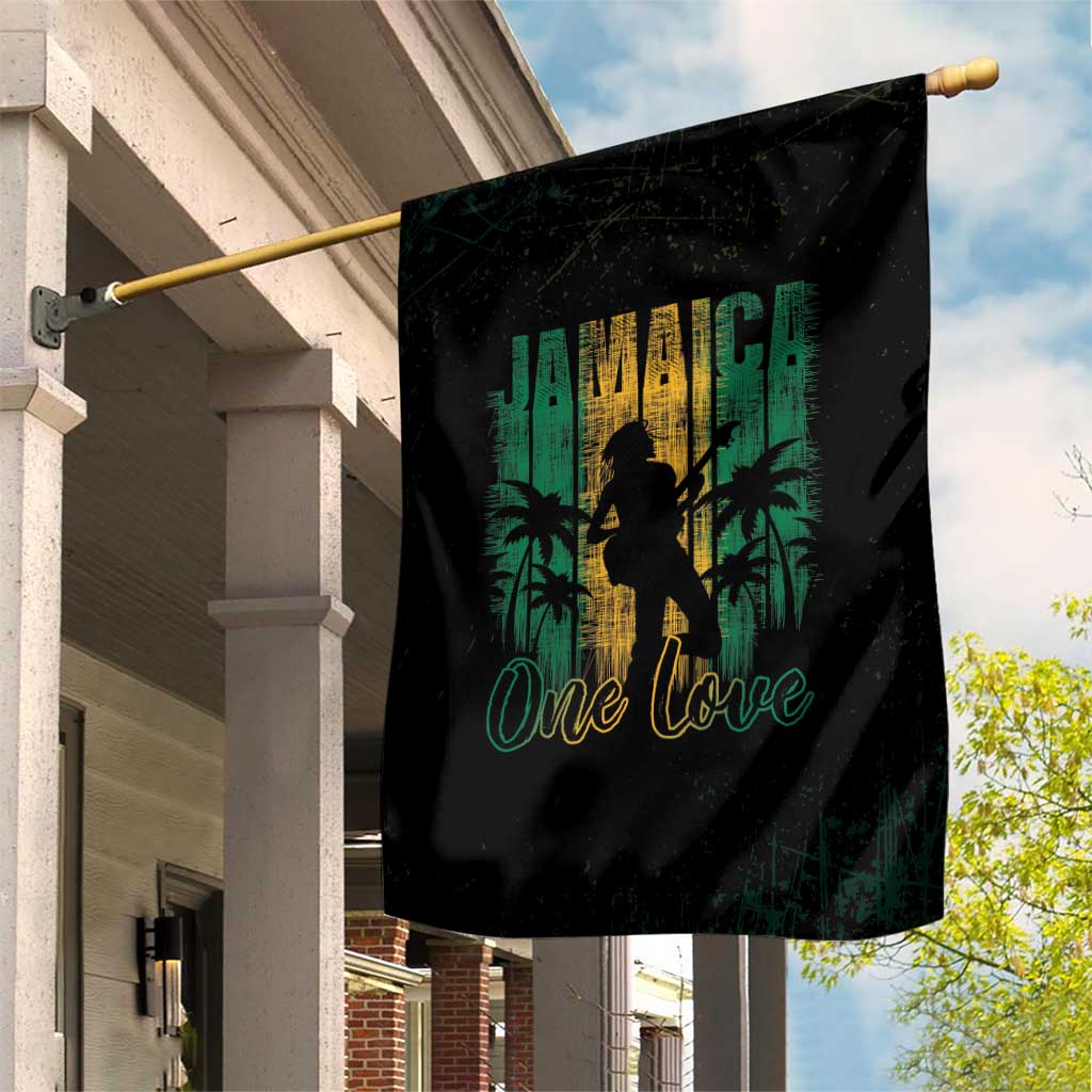 Afro-Jamaican One Love Grunge Garden Flag Jamrock by African Pride