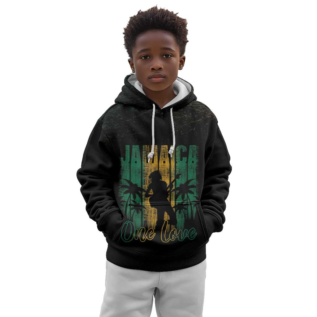 Afro-Jamaican One Love Grunge Kid Hoodie Jamrock by African Pride