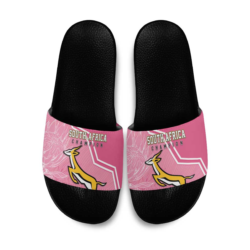 South Africa WC2026 Slide Sandals Springboks Special Pink by African Pride