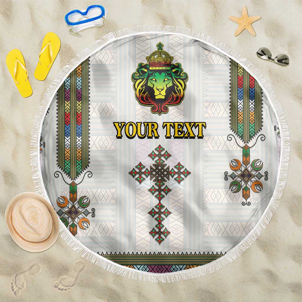 Personalized Ethiopia Lion Of Judah Beach Blanket Tibeb Style by ...