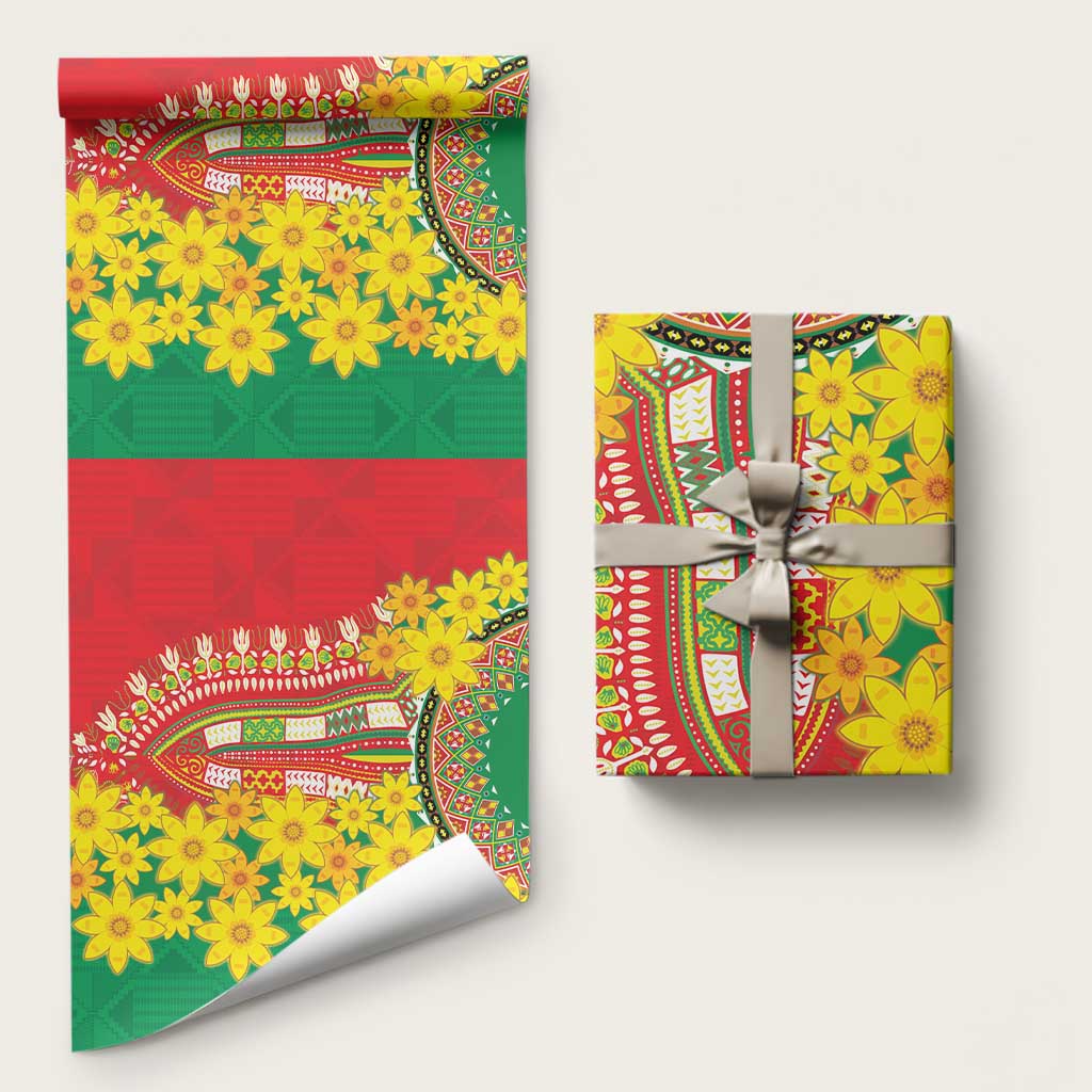 Africa Ethiopian New Year Wrapping Paper Enkutatash Adey Abeba Flower ...