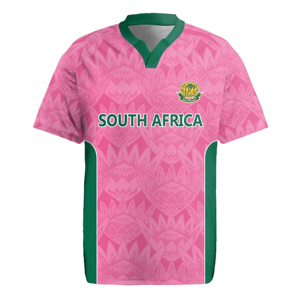 Pink South Africa Cricket Custom Rugby Jersey African King Proteas Be ...