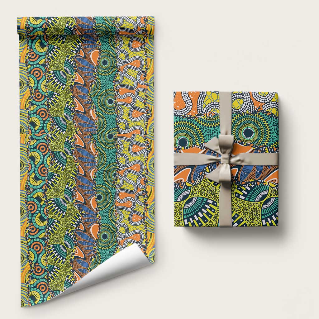 Africa Tribal Mixed Pattern Wrapping Paper by African Pride