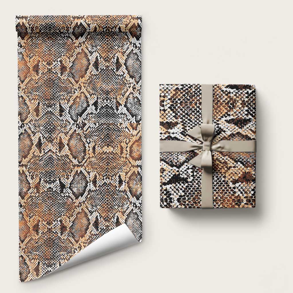 African Wild Animal Skins Wrapping Paper Vintage Snake Skin Pattern by ...