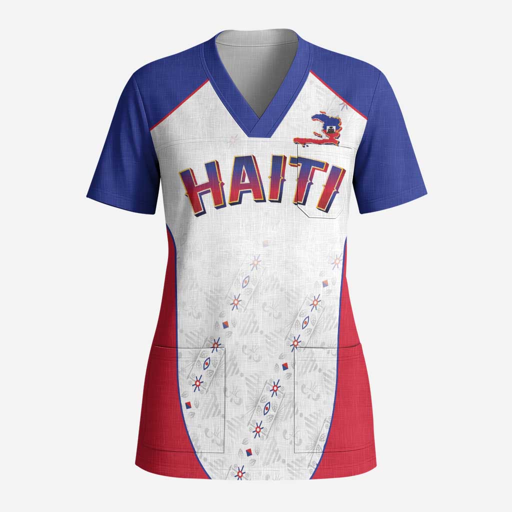 World Football 2026 Afro-Haiti Custom Scrub Top Together For Ayiti ...