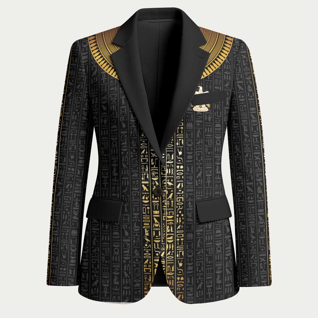 World Football 2026 Egypt Custom Blazer Ancient Egyptian Hieroglyphs by ...