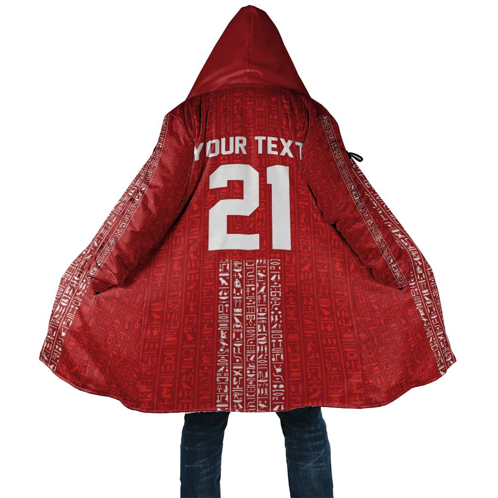World Football 2026 Egypt Custom Cloak Red Ancient Egyptian Hieroglyphs ...