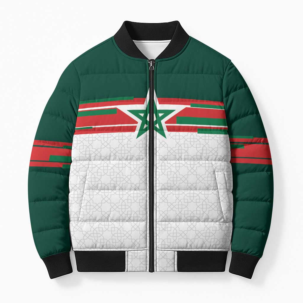 World Football 2026 Morocco Custom Bomber Puffer Jacket African ...