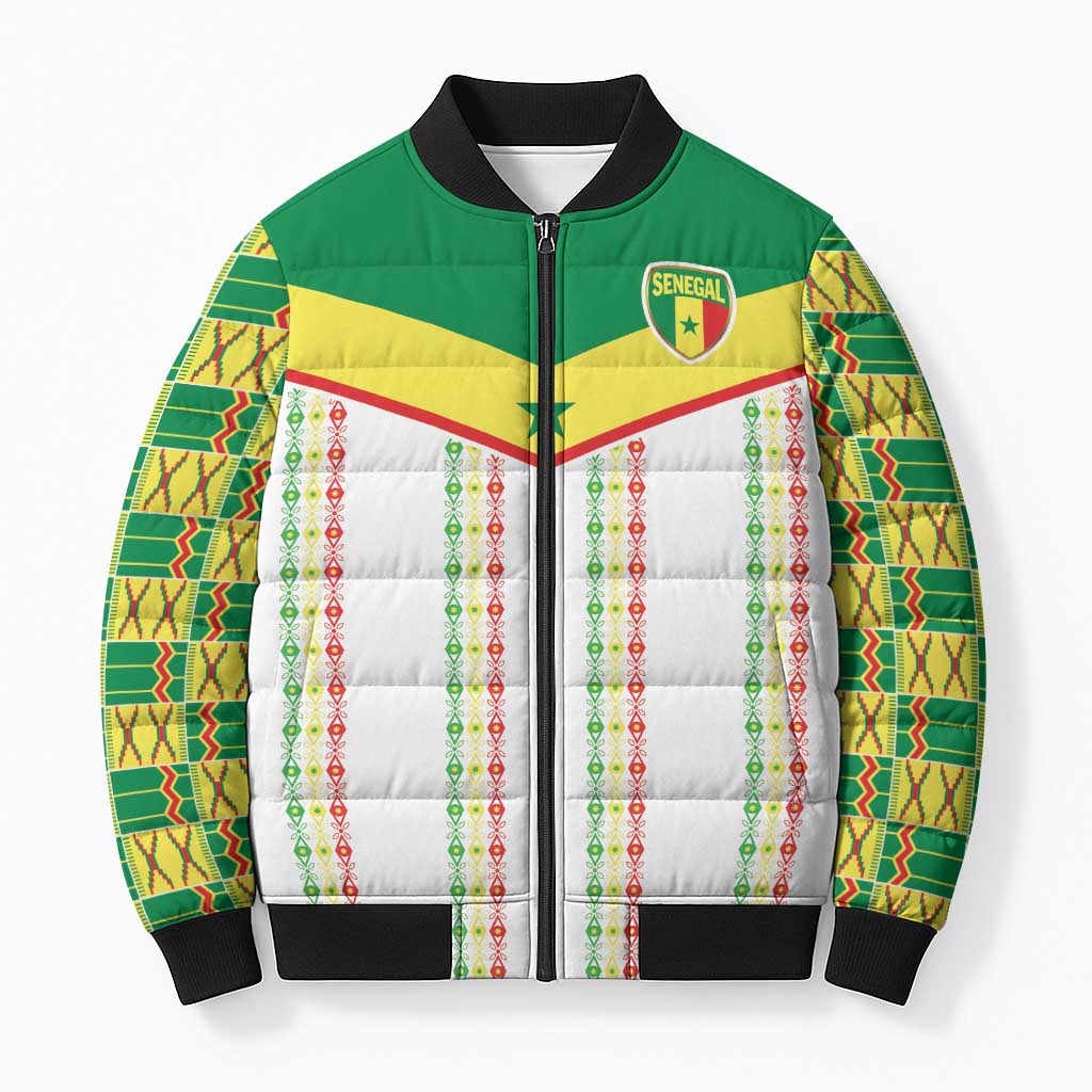 World Football 2026 Senegal Custom Bomber Puffer Jacket African Kente ...