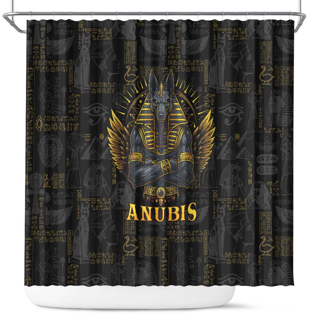 Anubis Egyptian God of Death Shower Curtain by AfricanPride