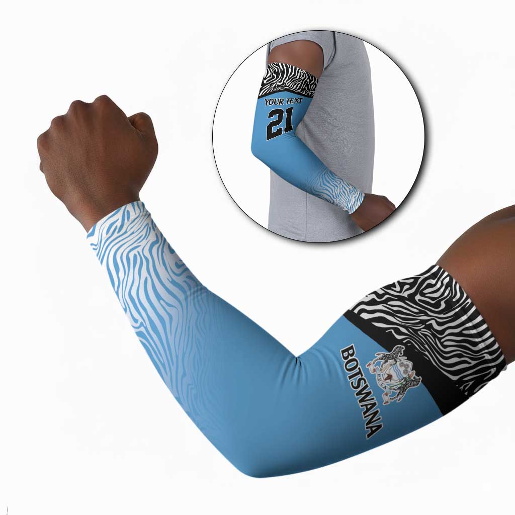 Botswana Cricket Custom Arm Sleeves Baggy Blues African Zebra Skins ...