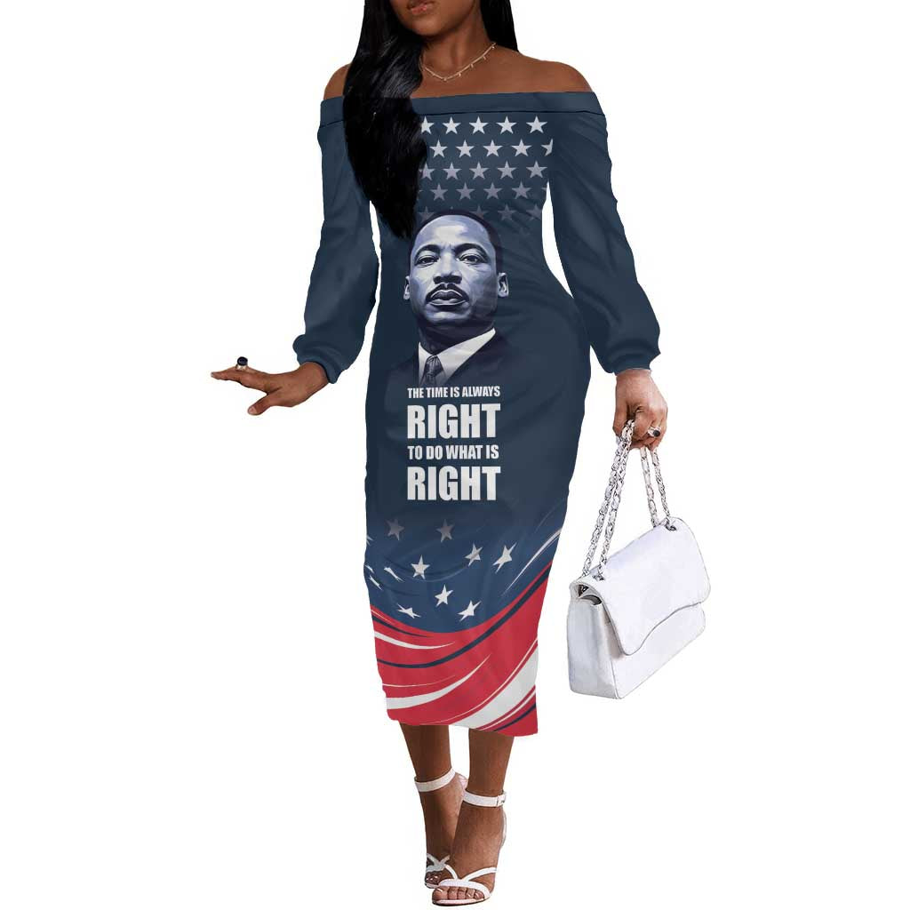 Honor MLK African-American Civil Rights Leaders Off The Shoulder Long ...