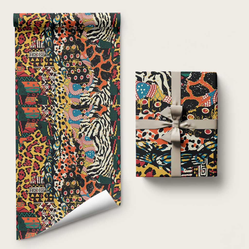 African Mixed Wild Animal Skins Wrapping Paper by African Pride