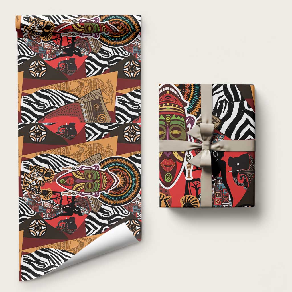 Beautiful African Women Ethnic Motifs Wrapping Paper by African Pride