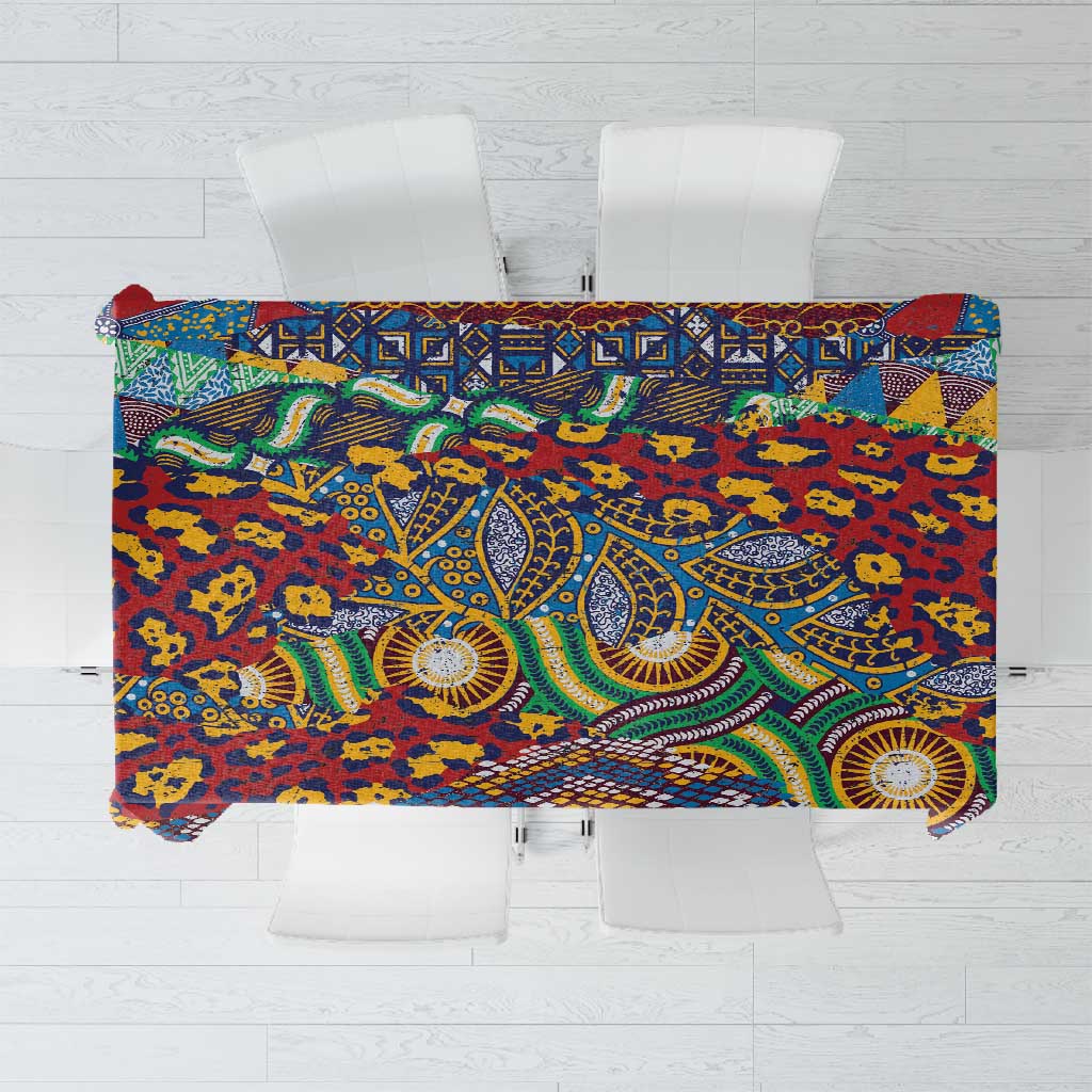 Traditional African Animal Skins Pattern Tablecloth by AfricanPride
