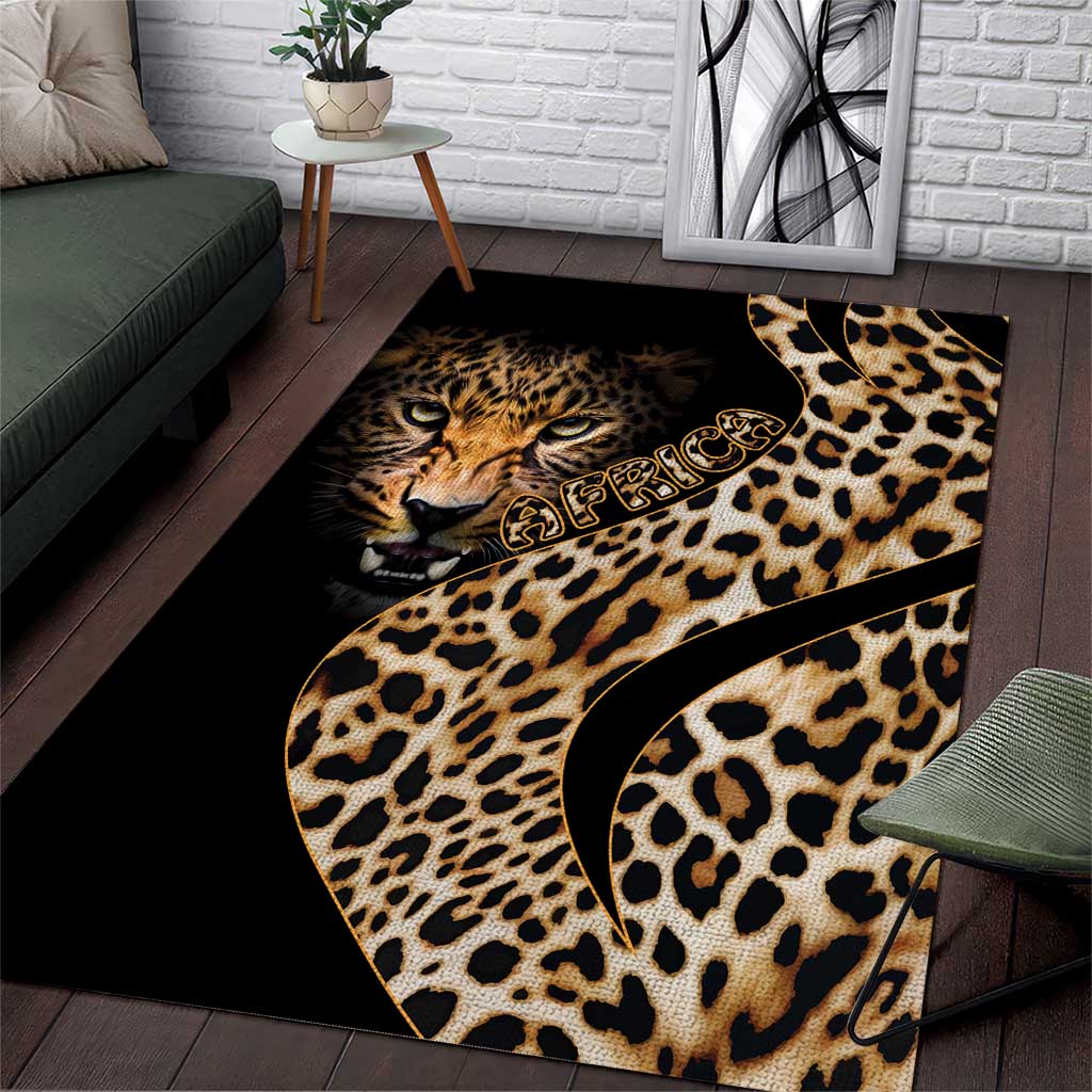 Afro Leopard Skin Pattern Area Rug Version 01 by AfricanPride