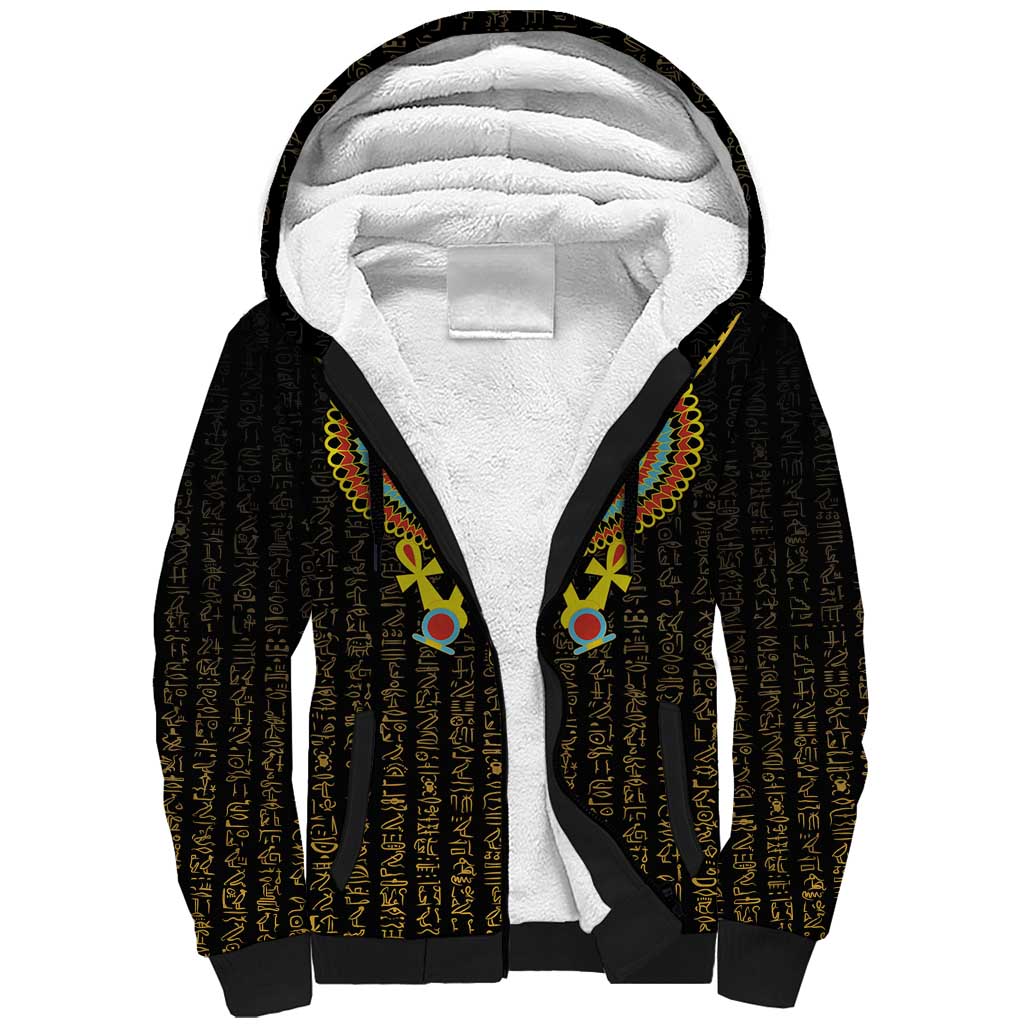 Ancient Egyptian Sherpa Hoodie Symbol of Horus The Falcon God by ...