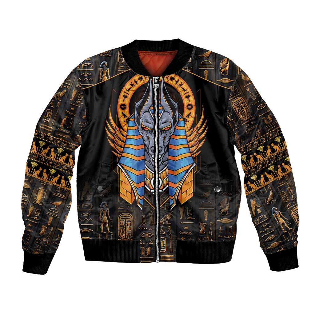 Egyptian Anubis Bomber Jacket Ancient Egypt Culture by AfricanPride