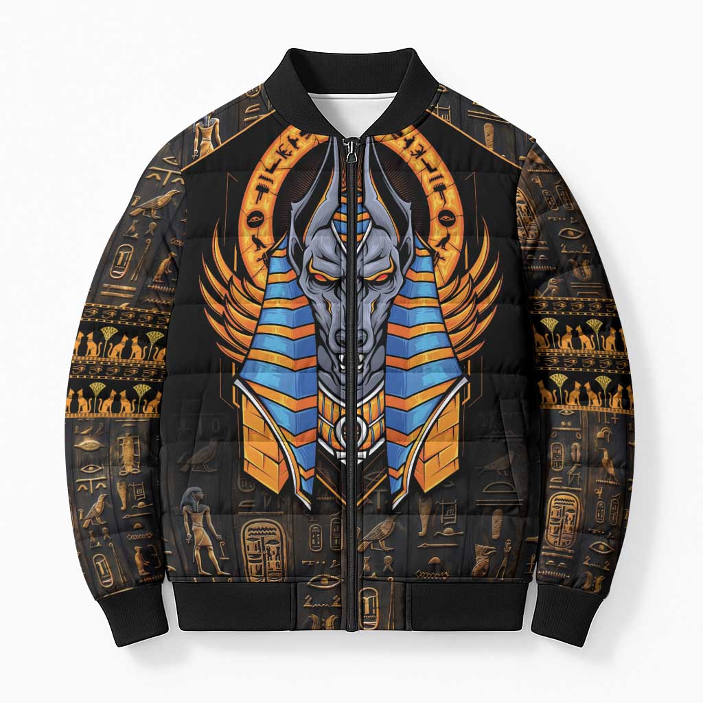 Egyptian Anubis Bomber Puffer Jacket Ancient Egypt Culture by African ...