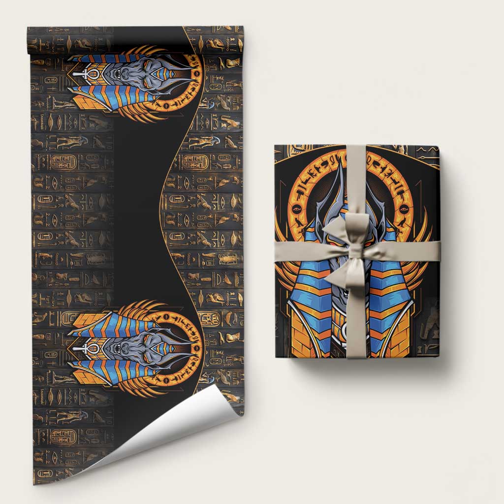 Egyptian Anubis Wrapping Paper Ancient Egypt Culture by African Pride
