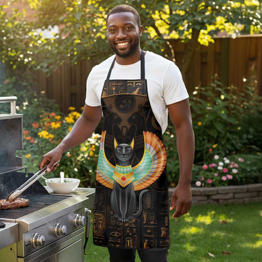 Winged Egypt Cats Apron Ancient Egypt Culture by African Pride Shop