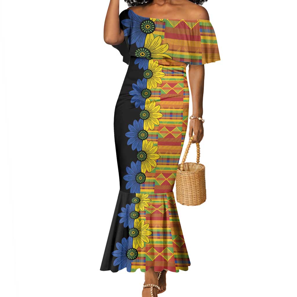 African Ethnic Kitenge Ankara Style Mermaid Dress by AfricanPride