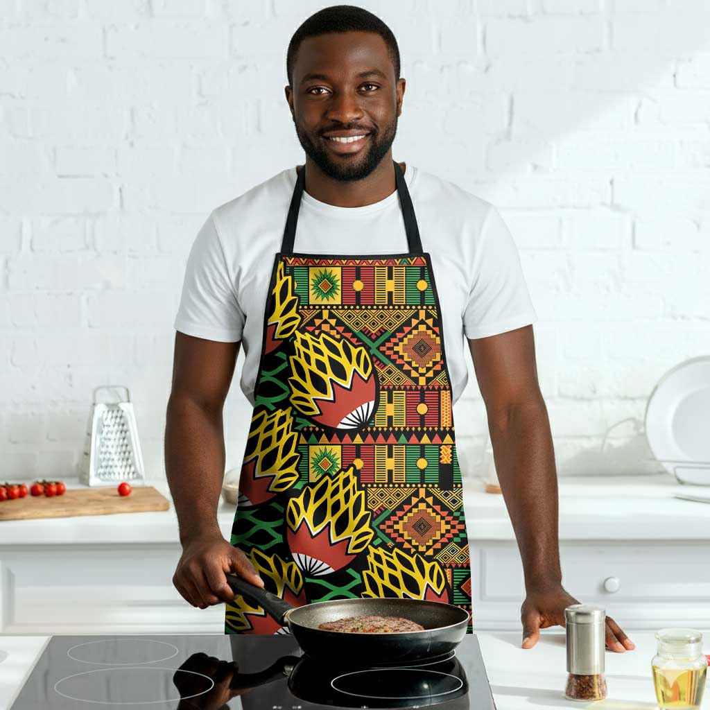 African Tribal Geometric Mixed Kanga Pattern Apron by African Pride Shop