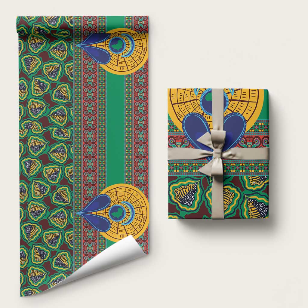 Africa Pattern Traditional Kanga Style Wrapping Paper by African Pride