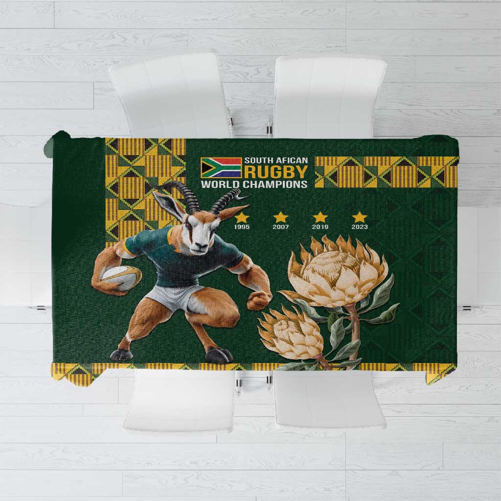 South Africa Rugby History World Champions Tablecloth Springboks Make ...