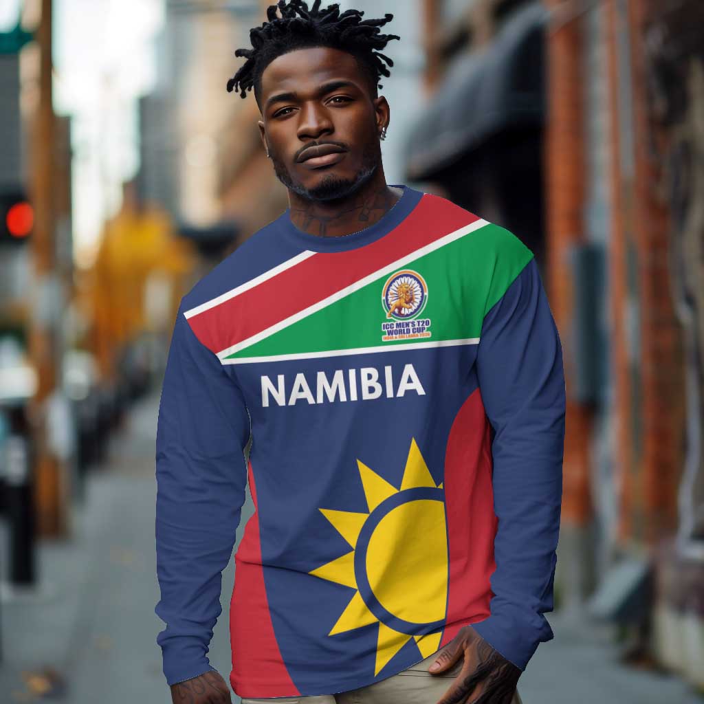 Custom Namibia Cricket Spirit 2026 Long Sleeve Shirt World T20 Edition ...