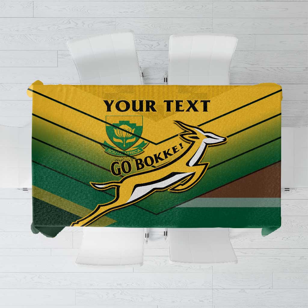 Custom South Africa Rugby Tablecloth Springboks Go Champions African ...