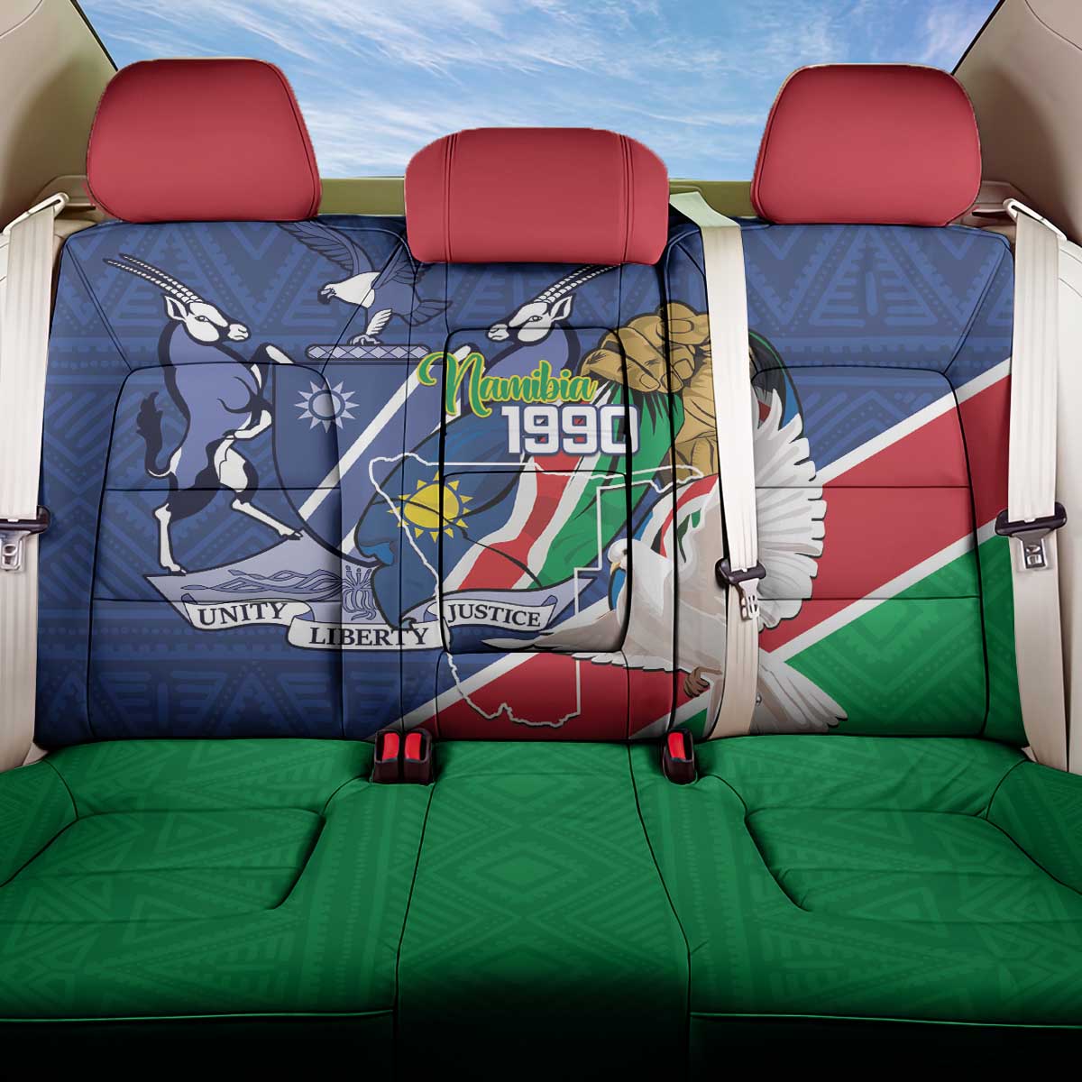 Afro Namibia Independence Day Back Car Seat Cover Namibian 1990 African ...